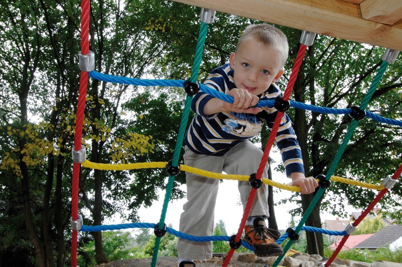 Ullmann Kletternetz MW 25 Knotennetz mit Stahlseele Herkules je m² ...